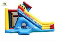 China Colorful Children Blow Up Bouncy House With Huge Slide PVC Tarpaulin Waterproof for sale