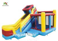 China Colorful Children Blow Up Bouncy House With Huge Slide PVC Tarpaulin Waterproof for sale