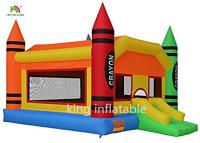 China Attractive Inflatable Bouncy Castle Jumping House With Custom Logo Printed for sale