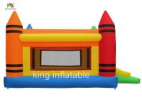China Attractive Inflatable Bouncy Castle Jumping House With Custom Logo Printed for sale