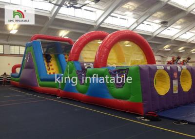 China Customized Small PVC Inflatabel Obstacle Sport Games With Slide For All Ages for sale