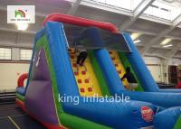 China Customized Small PVC Inflatabel Obstacle Sport Games With Slide For All Ages for sale