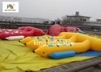 China Customized 6 Seater Inflatable Sport Fly Fishing Boats Yellow Durable for sale