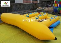 China Customized 6 Seater Inflatable Sport Fly Fishing Boats Yellow Durable for sale