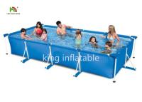 China Gaint Family Stainless Steel Frame Inflatable Swimming Pools Backyard Fun for sale