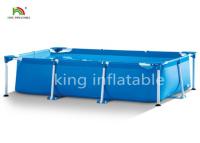 China Gaint Family Stainless Steel Frame Inflatable Swimming Pools Backyard Fun for sale