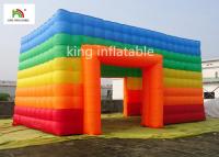 China EN14960 Rainbow Inflatable Event Tent 4m Colorful Oxford For Commercial for sale