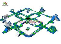 China Giant Inflatable Floating Water Park Equipment For Beach Amusement for sale