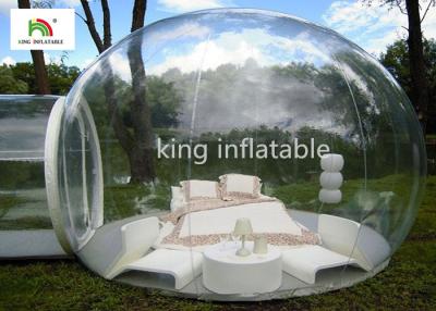 China 4.5m Transparent Inflatable Bubble Tent With Tunnel For Outdoor Camping Rent for sale