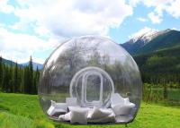 China 4.5m Transparent Inflatable Bubble Tent With Tunnel For Outdoor Camping Rent for sale