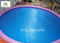 China 18m Diameter Round Inflatable Swimming Pools With Animal Printing PVC for sale