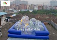 China Commercial Blue Inflatable Swimming Pool For Adults 1.3m High Rent for sale