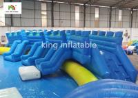 China Giant Cartoon Inflatable Swimming Pool With Two Side Slide Double Sewing for sale
