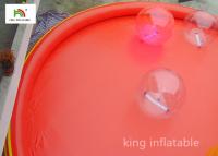 China Red Large Inflatable Swimming Pools For Adults Outside Commercial Activity for sale