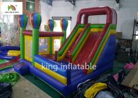 China OEM Backyard Inflatable Jumping Castle With Dry Slide Logo Printed for sale