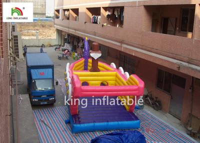 China Colorful Dragon Inflatable Jumping Castle For Kindergartens  3m*7m*3m for sale