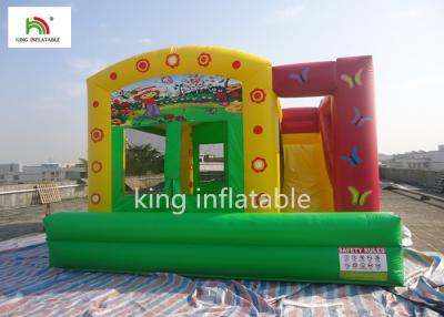 China Colorful Amusement Inflatable Jumping Castle With Slide For Toddler Oxford CE Blower for sale