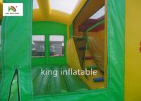 China Colorful Amusement Inflatable Jumping Castle With Slide For Toddler Oxford CE Blower for sale