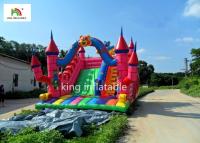 China 5m Cartoon Inflatable Bouncy Castle With Silk Printing Fire - Retardant for sale