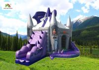 China Purple Dragon Inflatable Jumping Castle With Slide For Birthday for sale