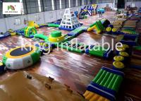 China 28*22m PVC Inflatable Water Equipment floating obstacle course For Adults for sale