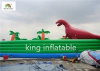 China Dinosaur Style Inflatable Water Parks With Pool PVC Tarpaulin UV Resistant for sale