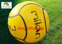 China Yellow Inflatable Water Walking Ball 1.0 Mm Pvc 45*30*30cm CE for sale