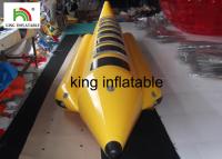 China Exciting Water Games Inflatable Fly Fishing Boat / Inflatable Banana Boat For 10 Persons for sale