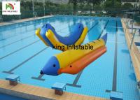 China 0.9mm PVC Tarpaulin Inflatable Banana Boat / Water Inflatable Banana Raft For Stream Fly Fishing for sale