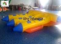 China Punctureproff 0.9mm PVC Tarpaulin Fly Fishing Pontoon Boats For 4 - 6 People Use for sale