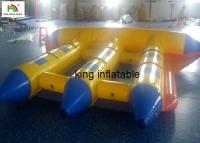 China Punctureproff 0.9mm PVC Tarpaulin Fly Fishing Pontoon Boats For 4 - 6 People Use for sale