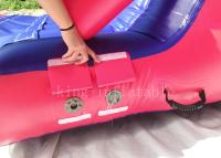 China Red Color 0.9 mm PVC Tarpaulin Inflatable Sport Game Water Obstacle Course for sale