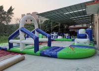China Outdoor Green PVC Tarpaulin Inflatable Water Obstacle Course For Adults for sale