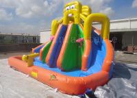 China Yellow Inflatable Pool Slides For Inground Pools 8*6*6m CE EN14960 SGS EN71 for sale