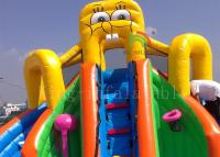 China Yellow Inflatable Pool Slides For Inground Pools 8*6*6m CE EN14960 SGS EN71 for sale