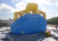 China Yellow Inflatable Pool Slides For Inground Pools 8*6*6m CE EN14960 SGS EN71 for sale