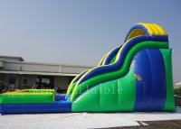 China Toddler Inflatable Water Slide Customized 0.55mm PVC Tarpaulin Double Lanes for sale