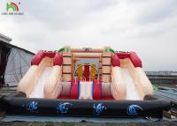 China Coconut Tree 0.5m Pool Outdoor Inflatable Water Slide For Teenagers for sale