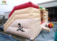 China Coconut Tree 0.5m Pool Outdoor Inflatable Water Slide For Teenagers for sale