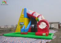 China Protecting Net Red Color Inflatable Pool Water Slide For Backyard EN14960 EN71 for sale
