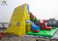 China Protecting Net Red Color Inflatable Pool Water Slide For Backyard EN14960 EN71 for sale