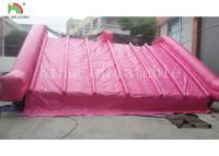 China Garden 0.55 Mm PVC PVC Tarpaulin Inflatable Water Slide For Kids Pink Color Customized for sale