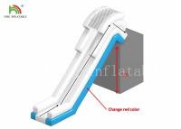 China 5.27 m *3 m Blue White Customized Inflatable Airtight Yacht Slide With Handrail for sale