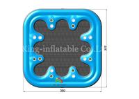 China Commercial Amusement Cup Hole Inflatable Water Toys Floating Sofa For Adults for sale