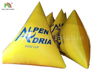 China Yellow Color Water Sports Games 2*2*2 M Inflatable Floating Buoy for sale