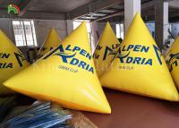 China Yellow Color Water Sports Games 2*2*2 M Inflatable Floating Buoy for sale