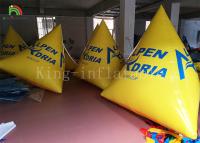 China Yellow Color Water Sports Games 2*2*2 M Inflatable Floating Buoy for sale