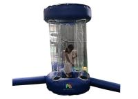 China Air Sport Game Grab Cube Catching Machine Inflatable Cashing Machine Money Booth For Market for sale