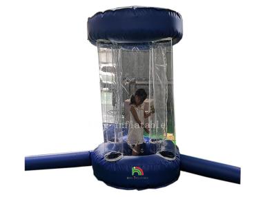 China Air Sport Game Grab Cube Catching Machine Inflatable Cashing Machine Money Booth For Market for sale