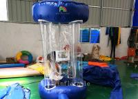 China Air Sport Game Grab Cube Catching Machine Inflatable Cashing Machine Money Booth For Market for sale